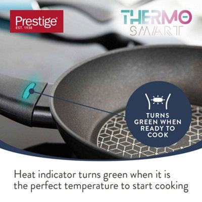 Prestige Thermo Smart Black Round Aluminium Heat Indicator Diamond ...