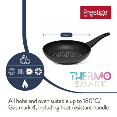Prestige Thermo Smart Black Round Aluminium Heat Indicator Diamond ...