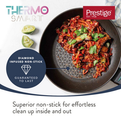 Prestige Thermo Smart Black Round Aluminium Induction Hob Suitable Non ...