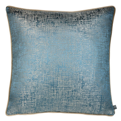 PRESTIGIOUS TEXTILES CINDER METALLIC JACQUARD PIPED CUSHION COVER