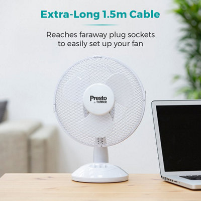 Presto PT600001 9 Desk Fan White