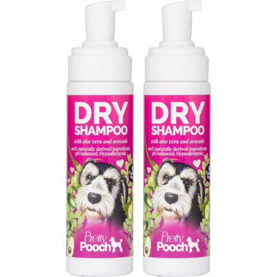 Pretty Pooch Dry Shampoo Mousse - Contains Aloe and Avocado - Cleans ...