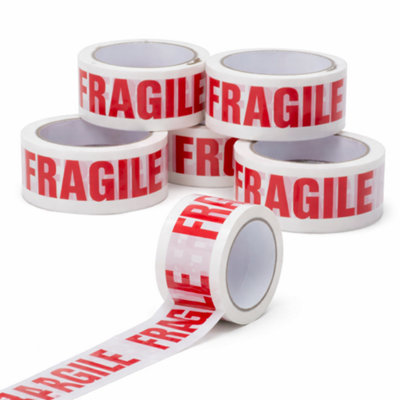 Prima 6 Roll Fragile Packing Tape 48mm x 50M