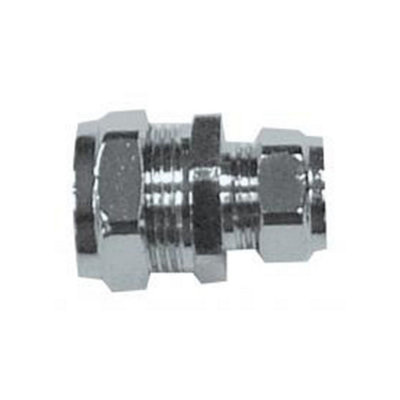 Prima Plus Chrome Compression Reducing Coupling 15 x 8mm | DIY at B&Q