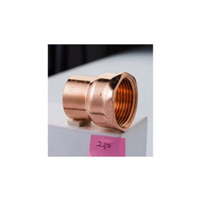 Prima Plus Endfeed Adaptor 28mm x 1" Female | DIY at B&Q