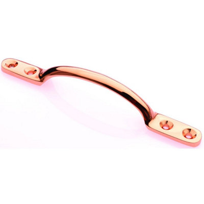 Prima Rose Copper Sash Handle - 1.275