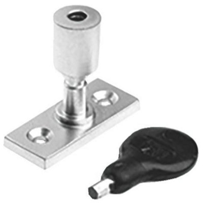 Prima Satin Chrome Locking Casement Stay Pin | DIY at B&Q