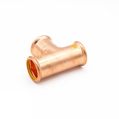 PrimaPress Pressfit Gas 42mm Equal Tee | DIY at B&Q