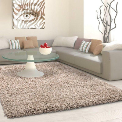 PRIME PLUS EXTRA THICK HEAVY 5CM PILE SOFT SHAGGY RUGS MODERN AREA RUGS ...