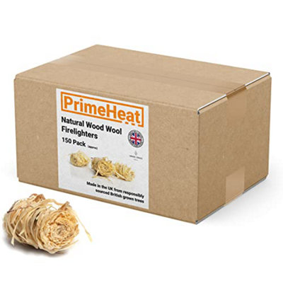 PrimeHeat Wood Wool Fire Lighters - Parent | DIY at B&Q