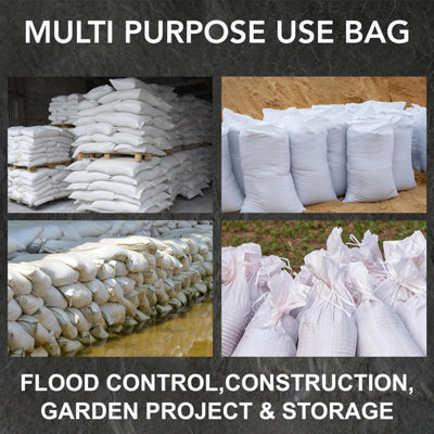 PRIMES DIY Strong Woven Rubble Builder PP Bags with liner, Heavy Duty ...