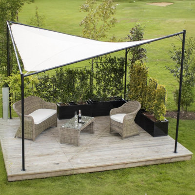 Primrose 3.5m Square Portable Powder Coated Steel Frame with Waterproof ...