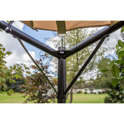 Primrose 3.5m Square Portable Powder Coated Steel Frame with Waterproof ...