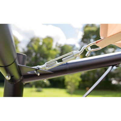 Primrose 3.5m Square Portable Powder Coated Steel Frame with Waterproof ...