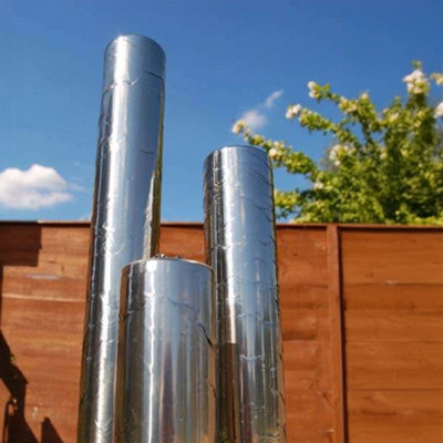 Primrose 3 Tier Stainless Steel Tubes Water Feature with Lights Indoor ...