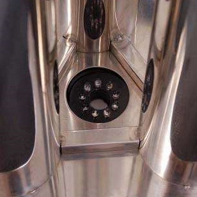 Primrose 3 Tier Stainless Steel Tubes Water Feature with Lights Indoor ...