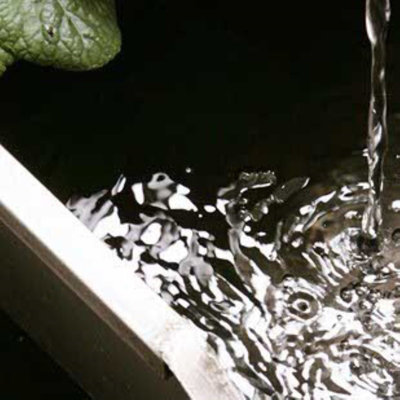 Primrose 4-Tier Stainless Steel Cascading Water Feature with Planter 49cm