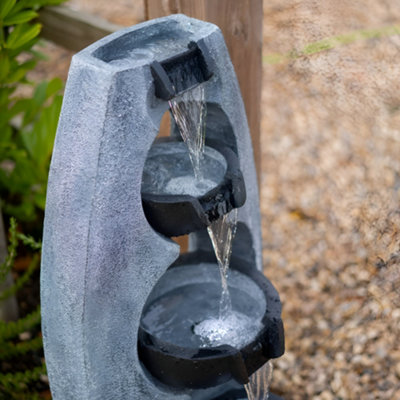 Primrose 5 Tier Stone Effect Pouring Bowls Cascading Water Feature 102cm