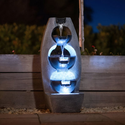 Primrose 5 Tier Stone Effect Pouring Bowls Cascading Water Feature 102cm