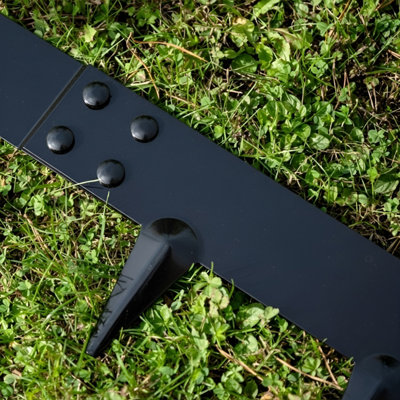 Primrose 5m Steel Modular Garden Lawn Border Path Edging Pieces with ...
