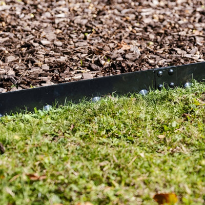 Primrose 5m Steel Modular Garden Lawn Border Path Edging Pieces with ...