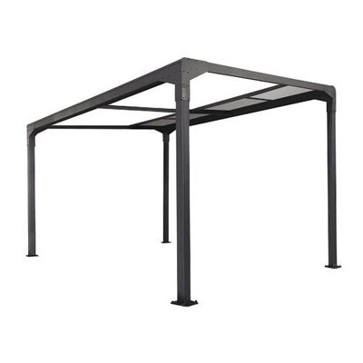 Primrose Anthracite Veranda Garden Canopy Retractable Sliding Roof 12 ...