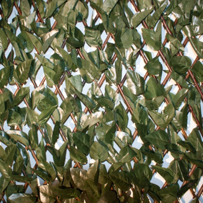 Primrose Artificial Goat Willow Extendable Trellis Plastic Hedge Garden ...