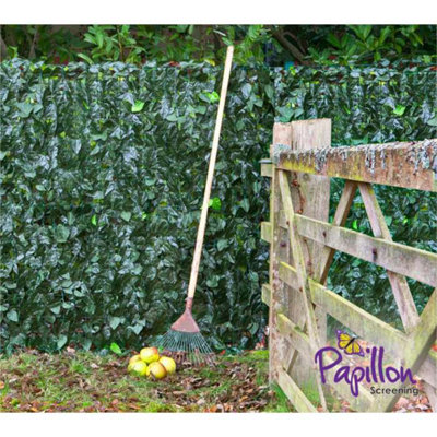 Primrose Artificial Ivy Leaf Screening Hedge Roll Privacy Screen W3m x H1m