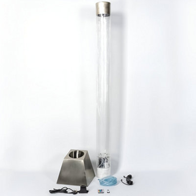 Primrose Bubble Tube Water Feature with Colour Changing LEDs Indoor ...