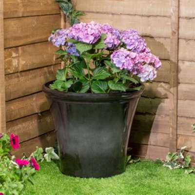Primrose Carbon Glaze Effect Bowl Planter Frost & Fade Resistant 55cm