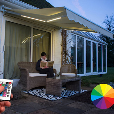 Primrose Colour Changing LED Awning Light Kit for for 2m Projection ...