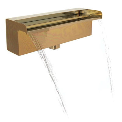 Primrose Copper Effect Stainless Steel Blade Water Feature Cascade 45cm