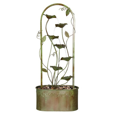 Primrose Enchanted Arch Zinc Cascading Patio Water Feature 120cm