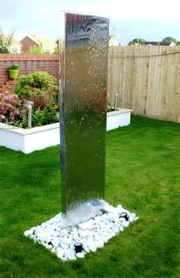 Primrose Garden Water Feature Vertical Wall Double Sided with Plastic ...