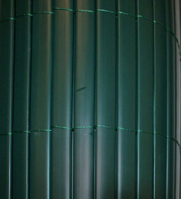 Primrose Green Artificial Bamboo Cane Plastic Garden Screening Roll ...