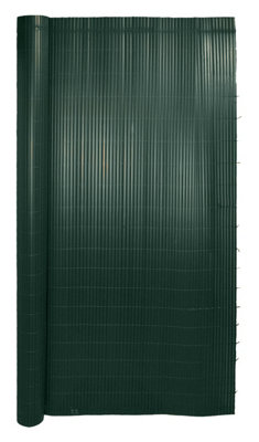 Primrose Green Artificial Bamboo Cane Plastic Garden Screening Roll ...