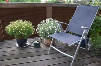 Primrose Green Rattan Weave Artificial Fencing Garden Privacy Screening ...