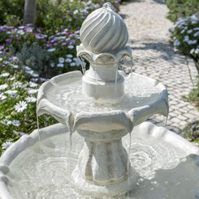 Primrose Imperial Solar Powered Tiered Garden Water Feature Fountain 92cm