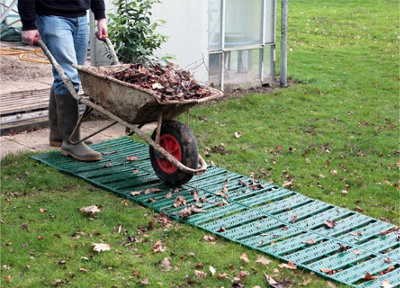 Primrose Instant Garden Chevron Roll Out Double Width Path with Side ...