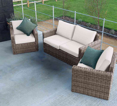 Primrose Living Luxury Rattan 4 Seater Garden Sofa Set | DIY at B&Q