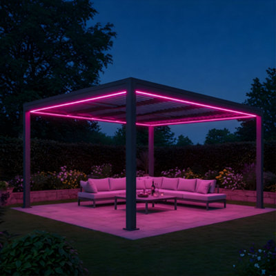 Primrose Living Pergola Veranda Colour Changing LED Light Kit with ...