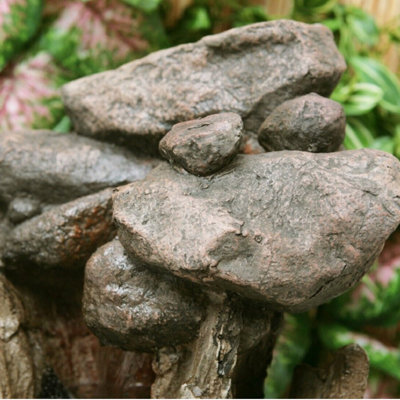 Primrose Meerkat Falls Mains Powered Outdoor Garden Water Feature with ...