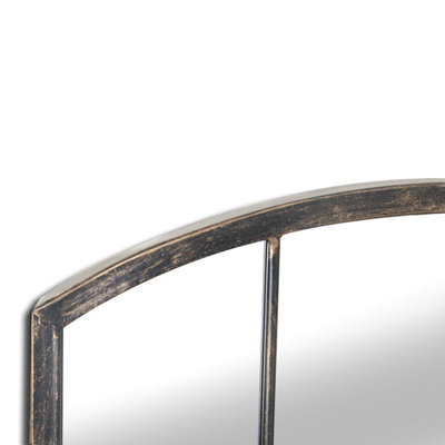 Primrose Metal Arched Glass Garden Mirror 2ft 7in x 2ft