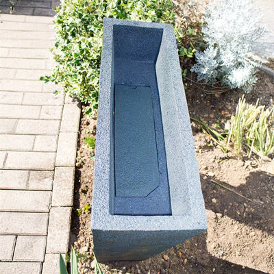 Primrose Milano Rain Water Feature Planter with Lights H77cm