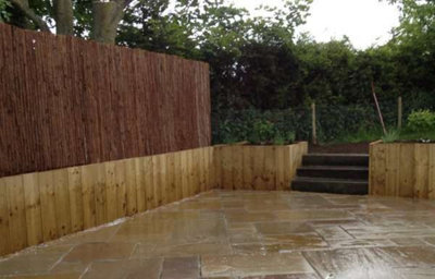 Primrose Natural Bark Screening Garden Fence Privacy Roll Sun ...