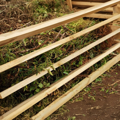 Primrose Outdoor Slatted Wooden Composter Large Natural Compost Bin 718 ...