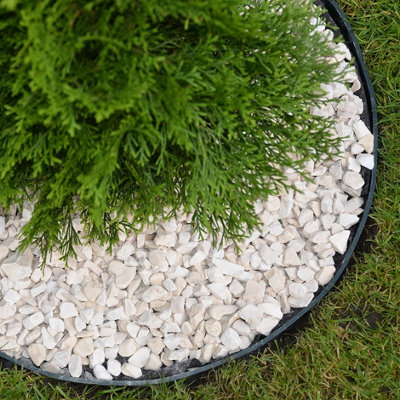 Primrose Pack of 10 Flexible Garden Edging with Included Pins in Black 10m