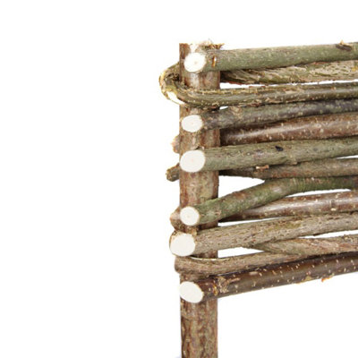Primrose Pack of 2 Woven Hazel Hurdle Garden Lawn Edging Perimeter ...