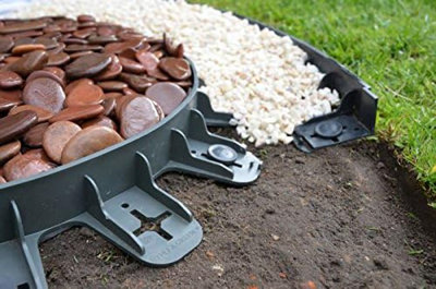 Primrose Pack of 20 Easy Install Flexible Garden Edging Outdoor Patio ...