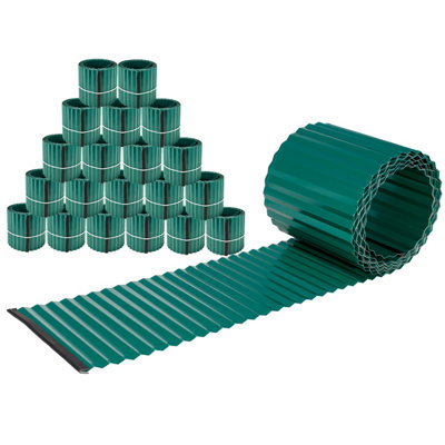 Primrose Pack of 20 Galvanised Lawn Edging Rolls for Reducing Garden ...